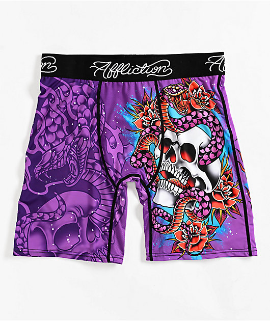 Affliction Velvet Sky Purple Boxer Briefs | Zumiez
