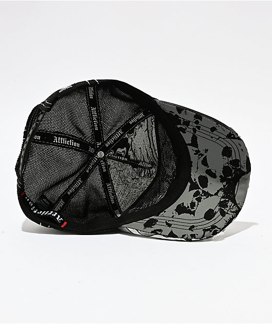 Affliction x Misfits Wings Black Trucker Hat | Zumiez