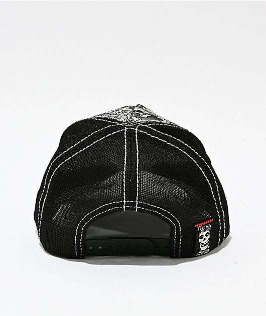 Affliction x Misfits Wings Black Trucker Hat | Zumiez