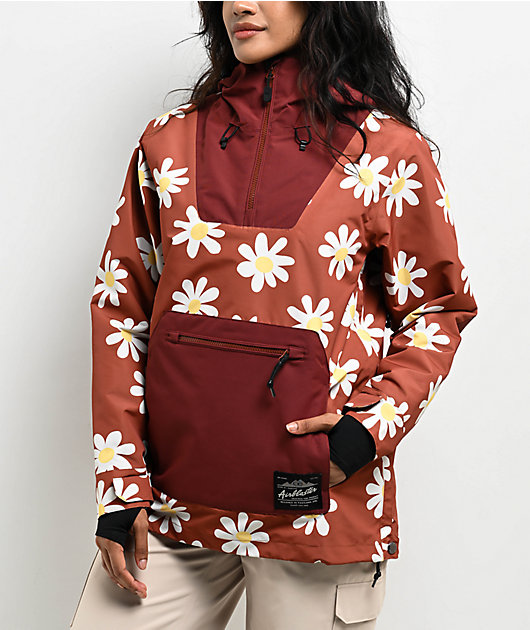 Airblaster Freedom Rust Big Daisy 10K Anorak Snowboard Jacket | Zumiez