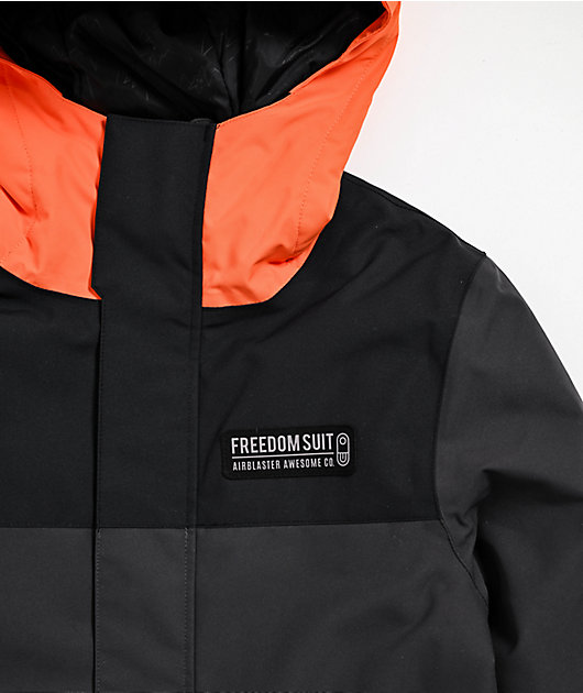 Airblaster Kids Freedom Black & Orange 15K Snow Suit | Zumiez