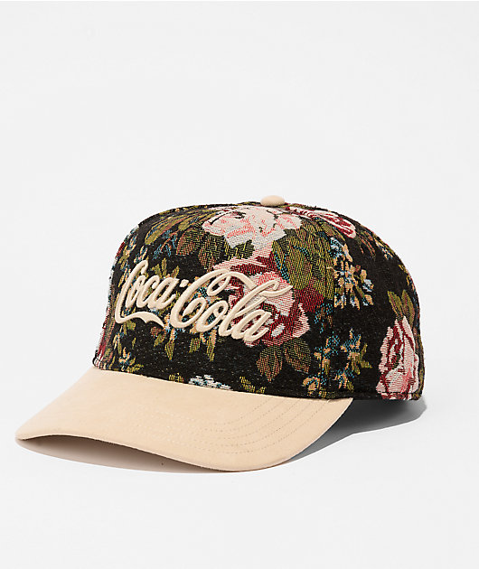 American Needle x Coca-Cola Tapestry Beige Snapback Hat | Zumiez