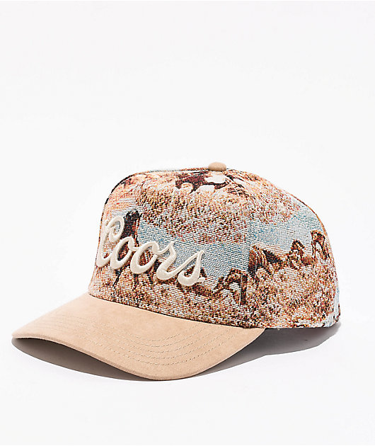 American Needle x Coors Tapestry Khaki Snapback Hat | Zumiez