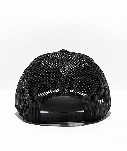 American Needle x DMC Valin Patch Black Trucker Hat | Zumiez