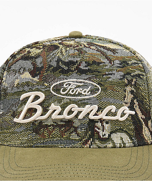 American Needle x Ford Bronco Tapestry Green Snapback Hat | Zumiez