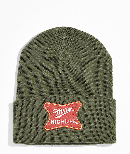 American Needle x Miller High Life Olive Beanie | Zumiez