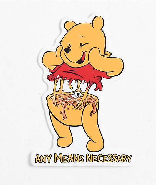 Any Means Necessary Winnie Consume Sticker | Zumiez