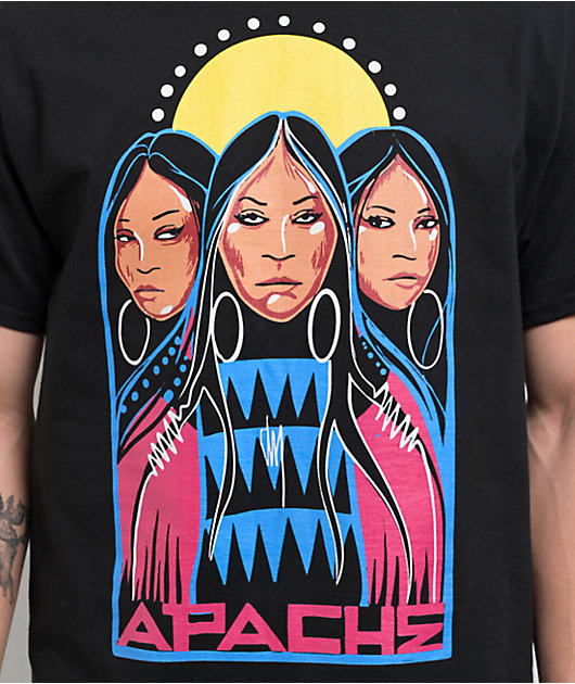 Apache Women Black T-Shirt | Zumiez