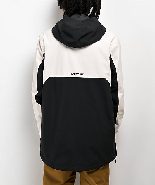 Aperture Atlas Black & White 10K Anorak Snowboard Jacket | Zumiez