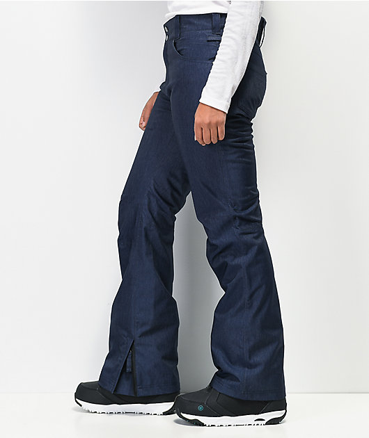 Aperture Crystaline Navy Denim 10K Snowboard Pants | Zumiez