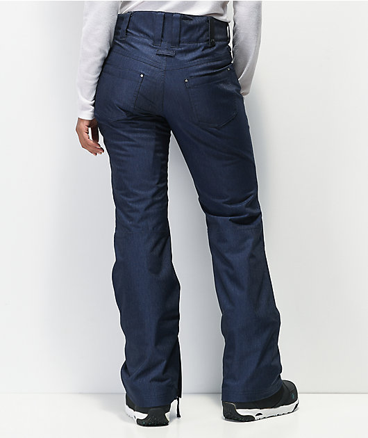 Aperture Crystaline Navy Denim 10K Snowboard Pants | Zumiez