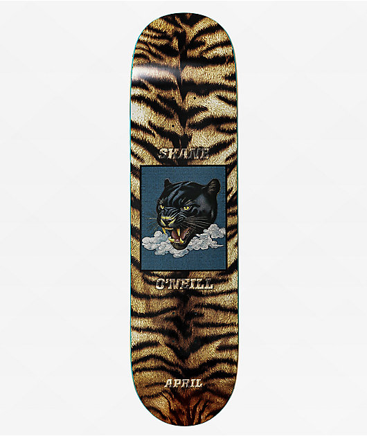 April O'Neill Leopard 8.125" Skateboard Deck | Zumiez