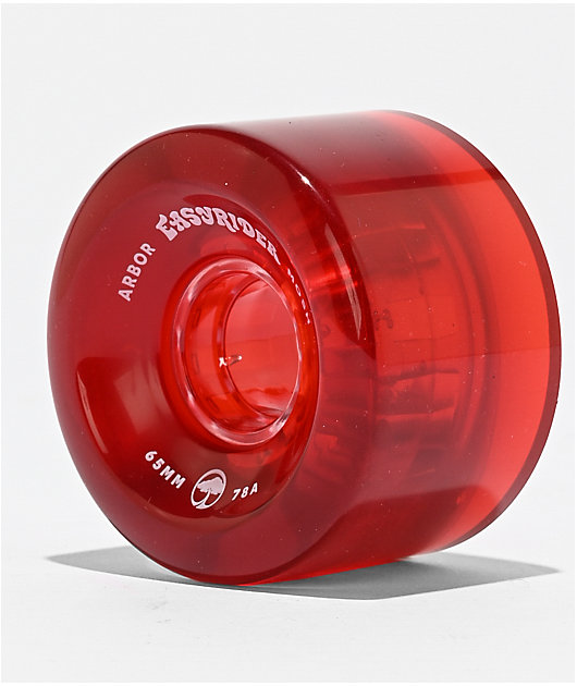 Arbor Mosh Easyrider 65mm 78a Red Cruiser Skateboard Wheels | Zumiez