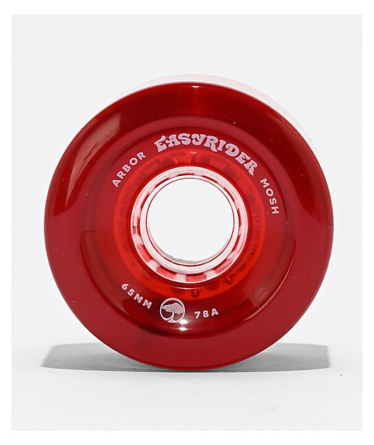 Arbor Mosh Easyrider 65mm 78a Red Cruiser Skateboard Wheels | Zumiez