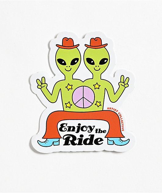 Artist Collective Enjoy The Ride Sticker | Zumiez