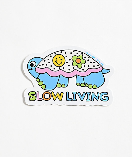 Artist Collective Slow Living Sticker | Zumiez