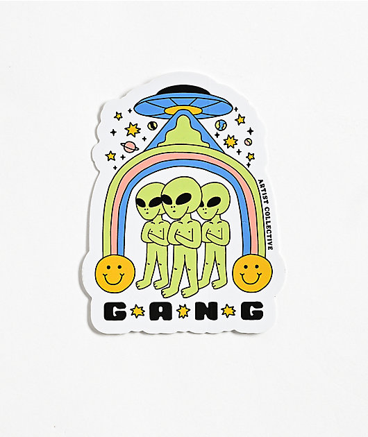 Artist Collective Terrestrial Gang Sticker | Zumiez