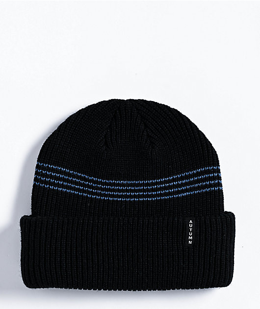 Autumn Mini Stripe Black Beanie | Zumiez