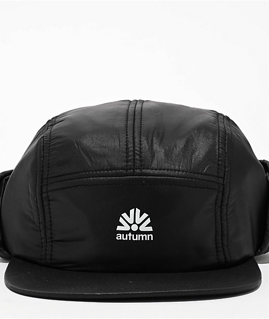Autumn Puffy Black Flap Hat | Zumiez