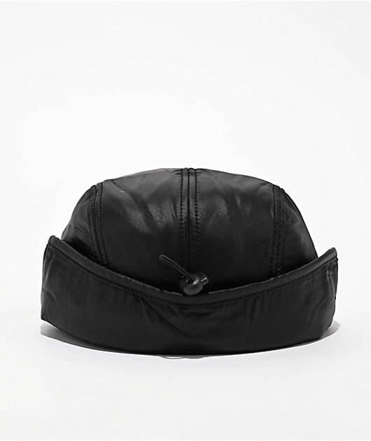 Autumn Puffy Black Flap Hat | Zumiez