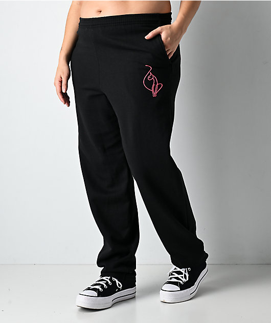 Baby Phat Script Black Straight Leg Sweatpants | Zumiez