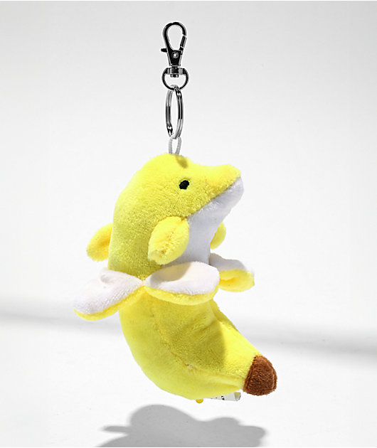BanDan Banana Dolphin Plush Keychain | Zumiez