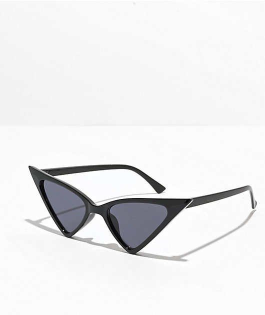 Basic Triangle Black Cat Eye Sunglasses Zumiez