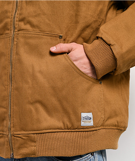 Bass Creek Outfitters Quilted Wheat Canvas Jacket | Zumiez