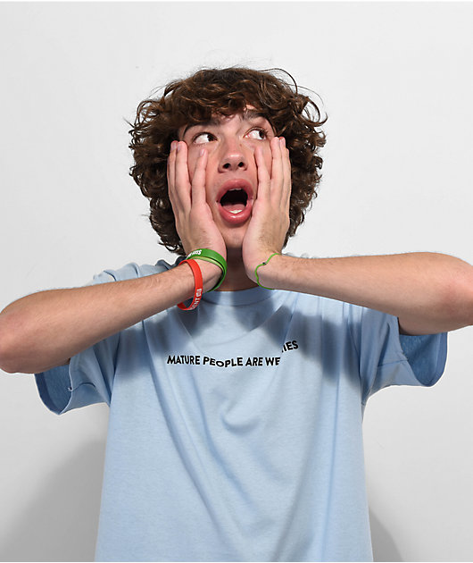 Benitez By Baylen Levine Mature Weenies Light Blue T-Shirt | Zumiez