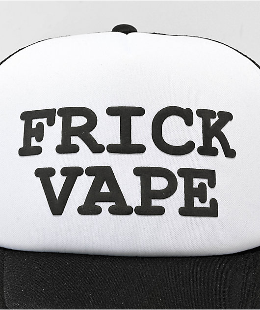 Benitez by Baylen Levine Frick Vape Black & White Trucker Hat | Zumiez