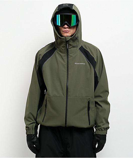 Beyond Medals Softshell Green & Black 5K Snowboard Jacket | Zumiez