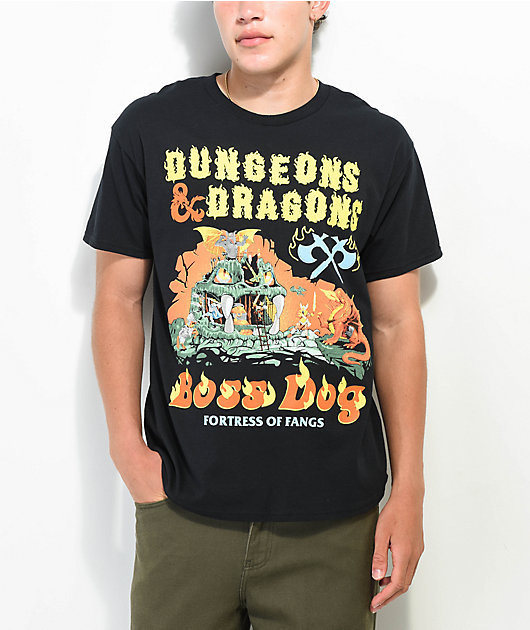 Boss Dog x Dungeons & Dragons Fortress Of Fangs Black T-Shirt | Zumiez
