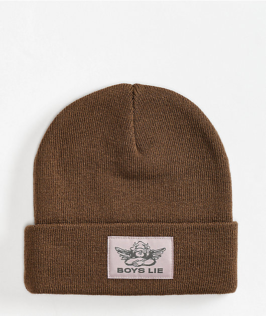Boys Lie Brown Beanie | Zumiez