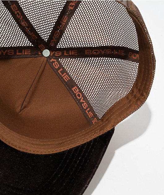 Boys Lie Caramel & Dark Chocolate Trucker Hat | Zumiez