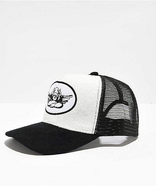 Boys Lie Eclipse Black & White Terry Trucker Hat | Zumiez