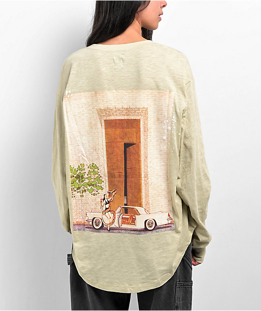 Boys Lie Eyes Wide Shut Pastel Green Long Sleeve T-Shirt