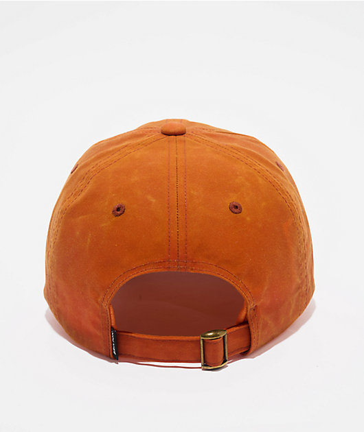 Brixton Berick WTHR GUARD Orange Strapback Hat | Zumiez