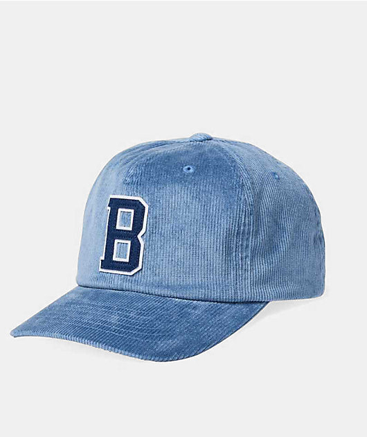 Brixton Big B Corduroy Blue Mirage Strapback Hat | Zumiez