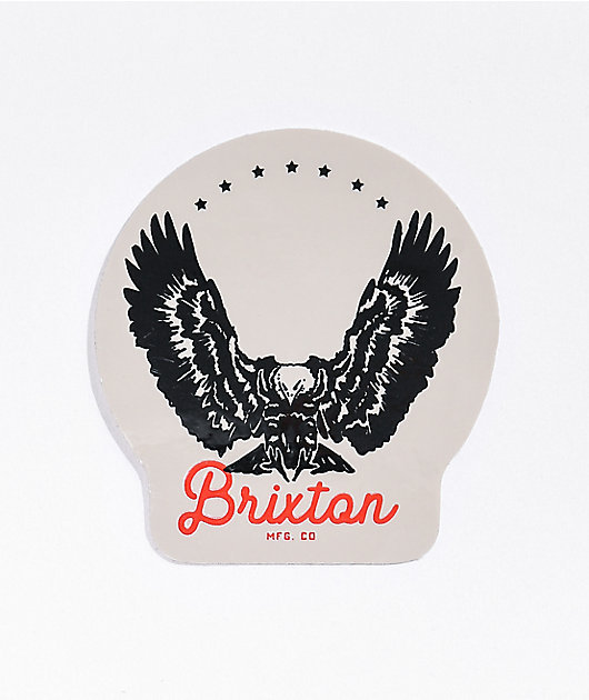 Brixton Freebird Off White Sticker | Zumiez