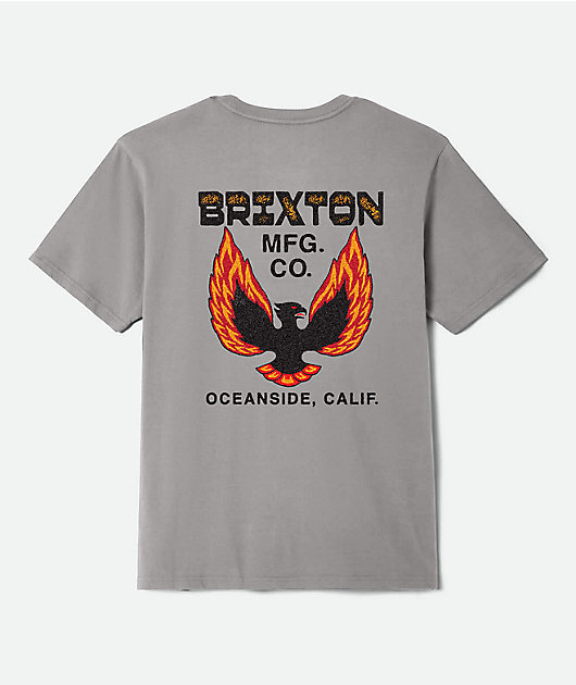 Brixton Garvey Grey T-Shirt | Zumiez