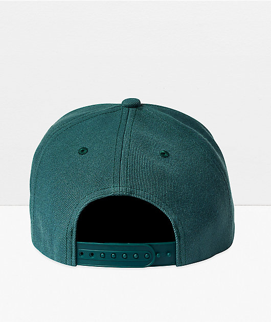 Brixton Linwood MP Spruce & White Snapback Hat | Zumiez