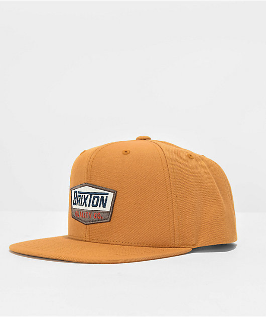 Brixton Regal Golden Brown Snapback Hat | Zumiez
