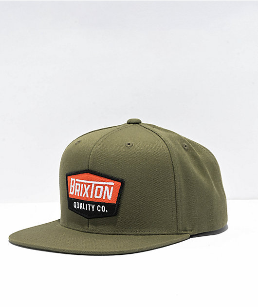 Brixton Regal Olive Green Snapback Hat | Zumiez