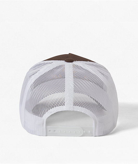 Brixton Tolman Brown & White Netplus® Trucker Hat | Zumiez