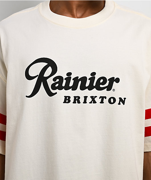 Brixton x Rainier 1878 Beige Oversized T-Shirt | Zumiez