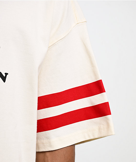 Brixton x Rainier 1878 Beige Oversized T-Shirt | Zumiez