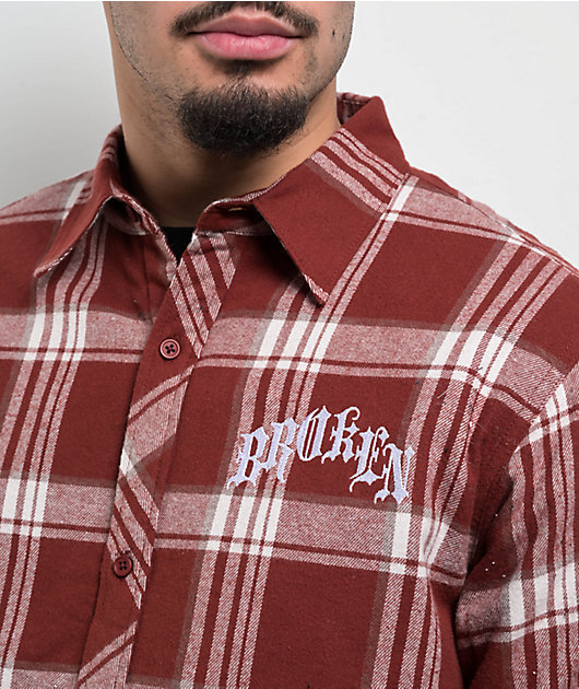 Broken Promises Antiquity Red Flannel Jacket | Zumiez