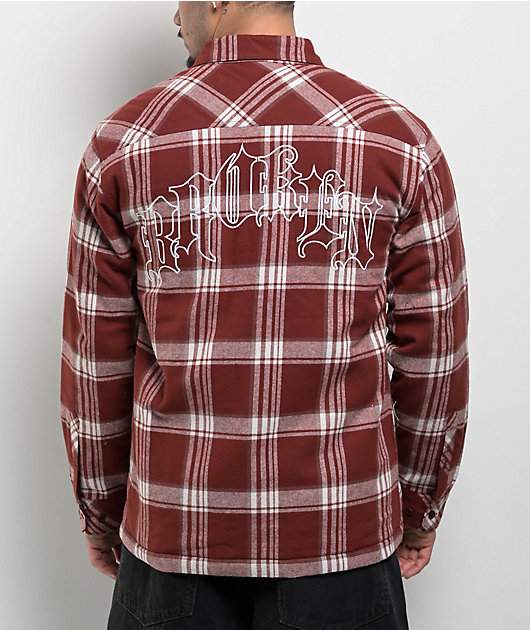 Broken Promises Antiquity Red Flannel Jacket | Zumiez