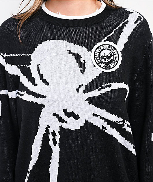 Broken Promises Arachnid Black Sweater | Zumiez