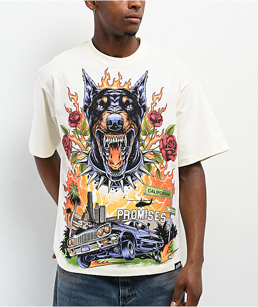 Broken Promises California La La Land Cream T-Shirt | Zumiez